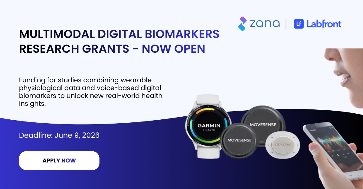 Announcing the Labfront x Zana Multimodal Digital Biomarkers Research ...